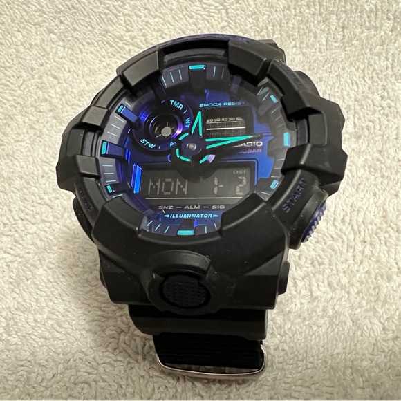Accessories | Casio Gshock Ga70 Limited Edition Virtual Blue Series ...